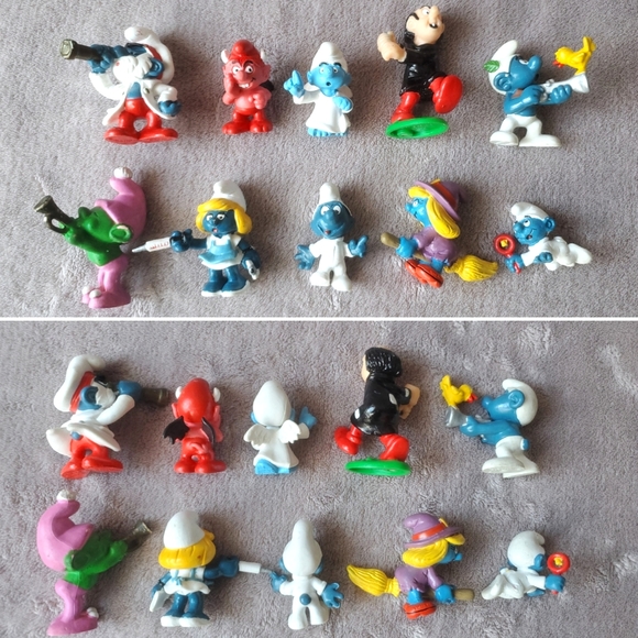 Vintage | Toys | Smurfs Collection Lot Of Vintage Smurf Figures | Poshmark